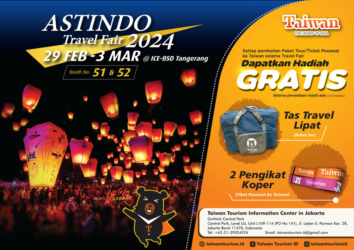 ASTINDO Travel Fair 2024 (29 Feb-3 Mar) - Taiwan Tourism